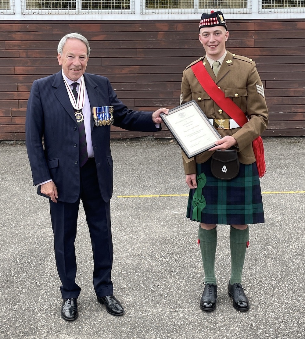 Sam appointed Lord-Lieutenant’s Cadet - Highland Reserve Forces ...